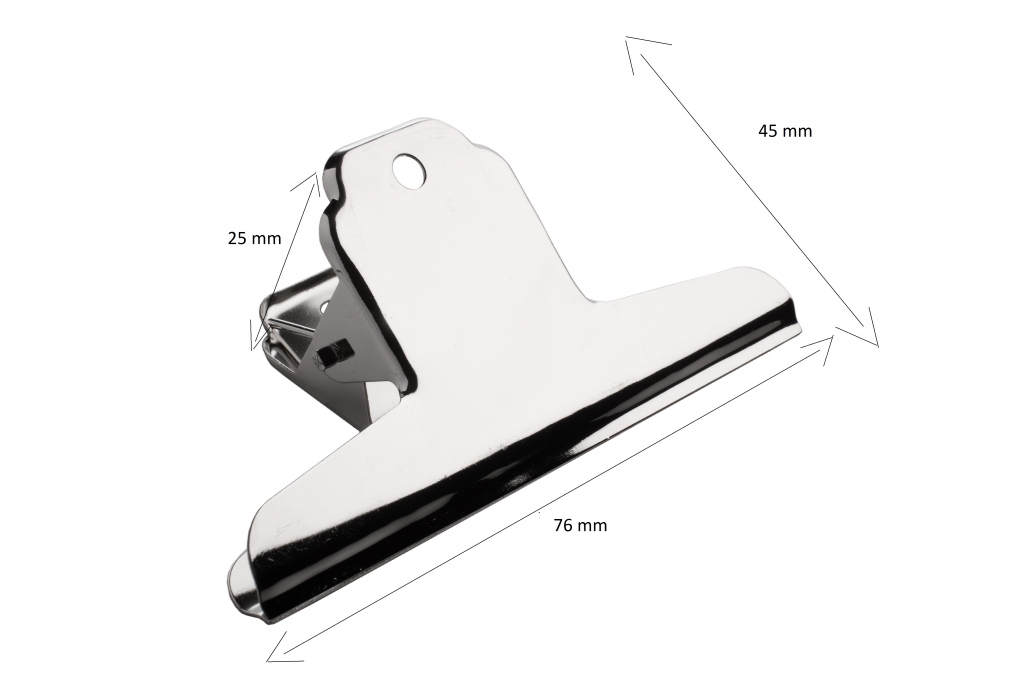 Papierklem | Spring clip LPC 76mm | div. formaten en kleuren ...